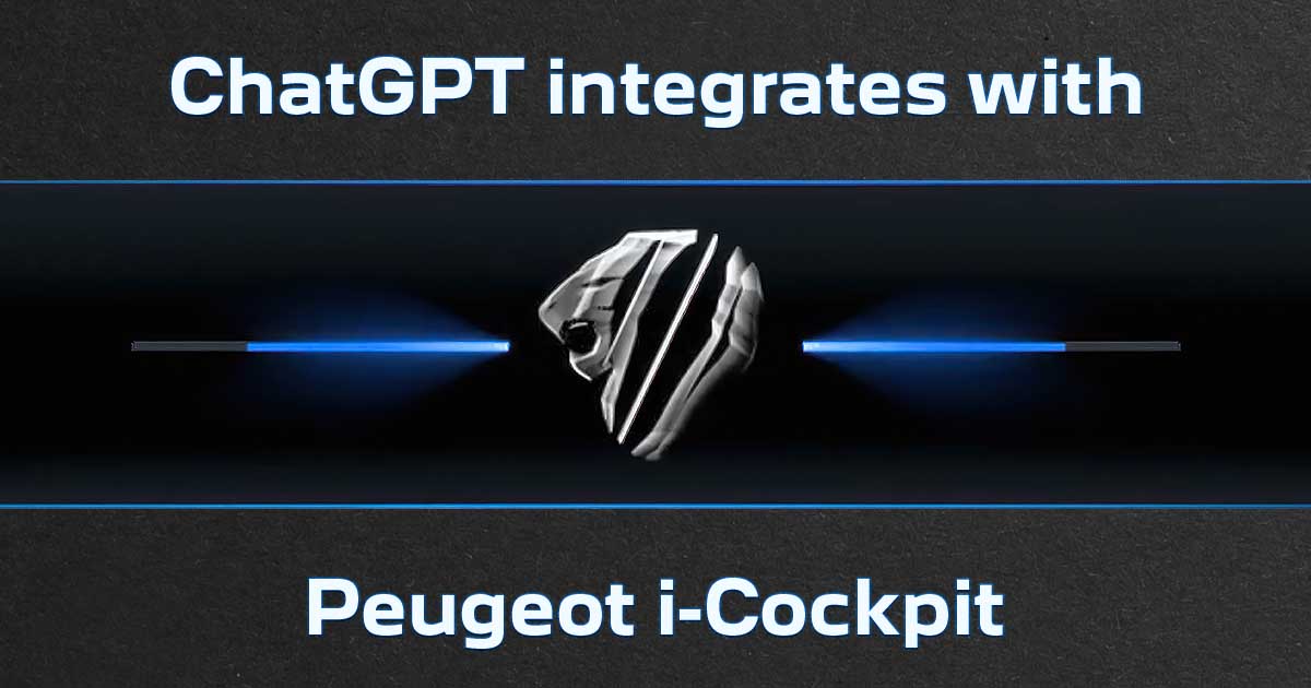 Peugeot introduces ChatGPT to bring AI to their vehicles - Charters Peugeot