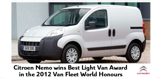 Citroen Nemo wins Best Light Van Award in 2012